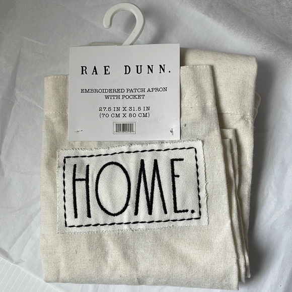 Rae Dunn | Kitchen | Rae Dunn Home Embroidered Patch Apron With Pocket ...